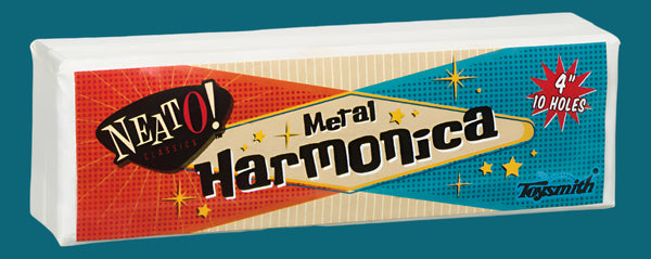 Toysmith - Neato! 4" Metal Harmonica - Retro Classic - Easter Gift – Jenny's Gift Baskets