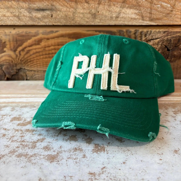 PHL Embroidered Distressed Cap - Vintage Eagles Hat Gift – Jenny's Gift ...