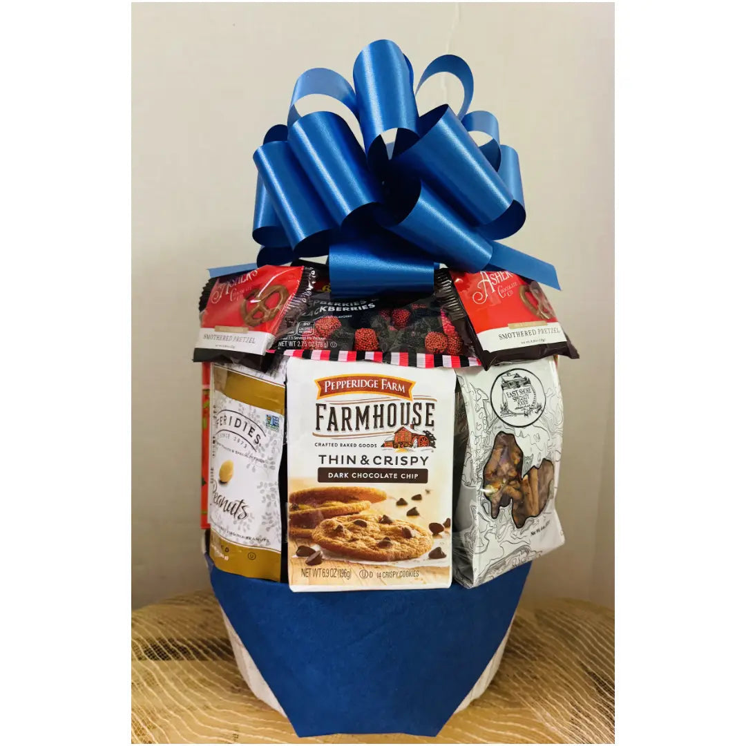 JCF Sympathy Snack Gift Basket - James Cress Florists – Jenny's Gift ...