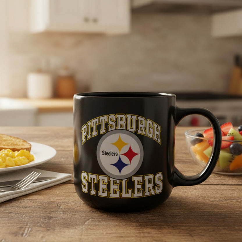 Pittsburgh Steelers Stripe 15oz Mug - Officially Licensed NFL Gift ...