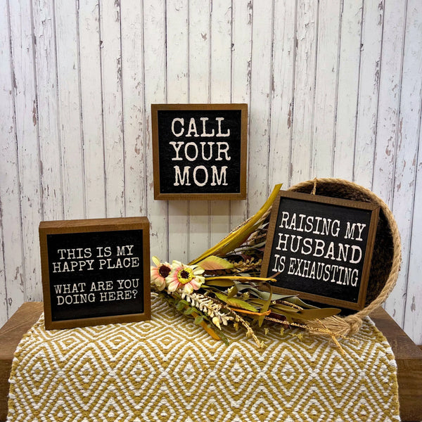 Driftless Studios - Raising My Husband Rustic Farmhouse Decor Sign ...