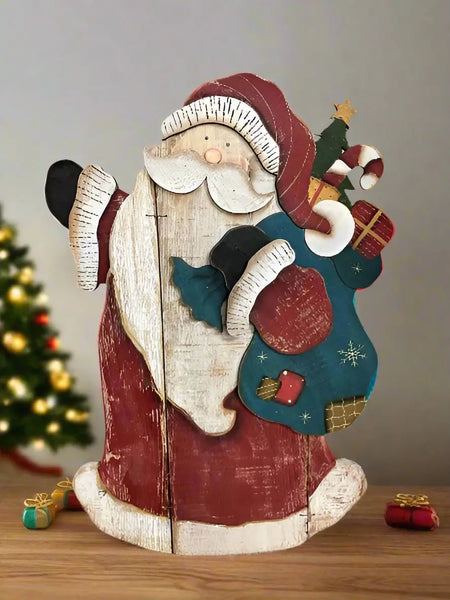 Santa Claus Holiday Display With Easel - Clearance – Jenny's Gift Baskets