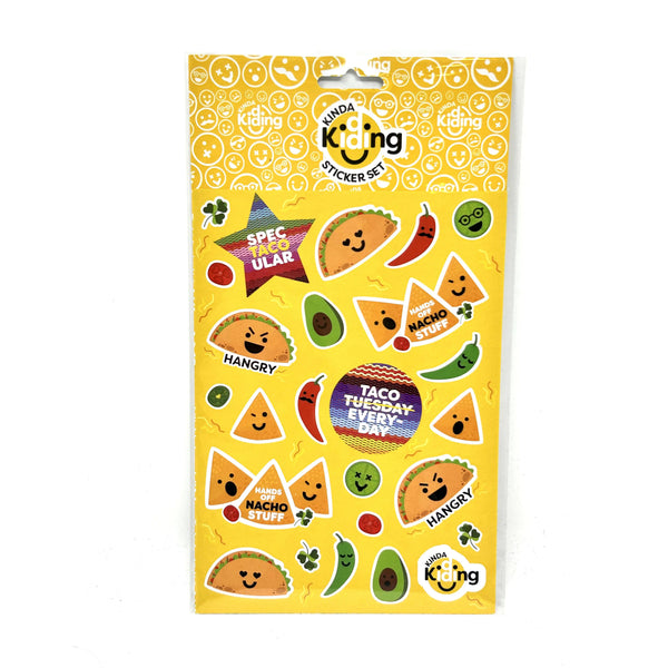 Nacho Sticker Set - Taco Themed Stickers 5x7 Sheet - Fun Gift – Jenny's ...